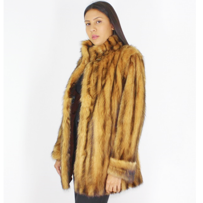 OMIKRON Black-golden Fitch coat